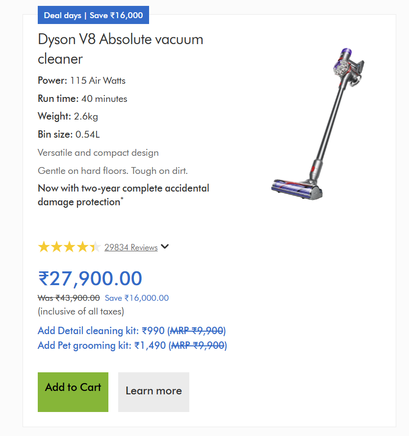 Dyson Cuts Prices on Air Purifiers and Vacuum Cleaners as Deal Days Begin